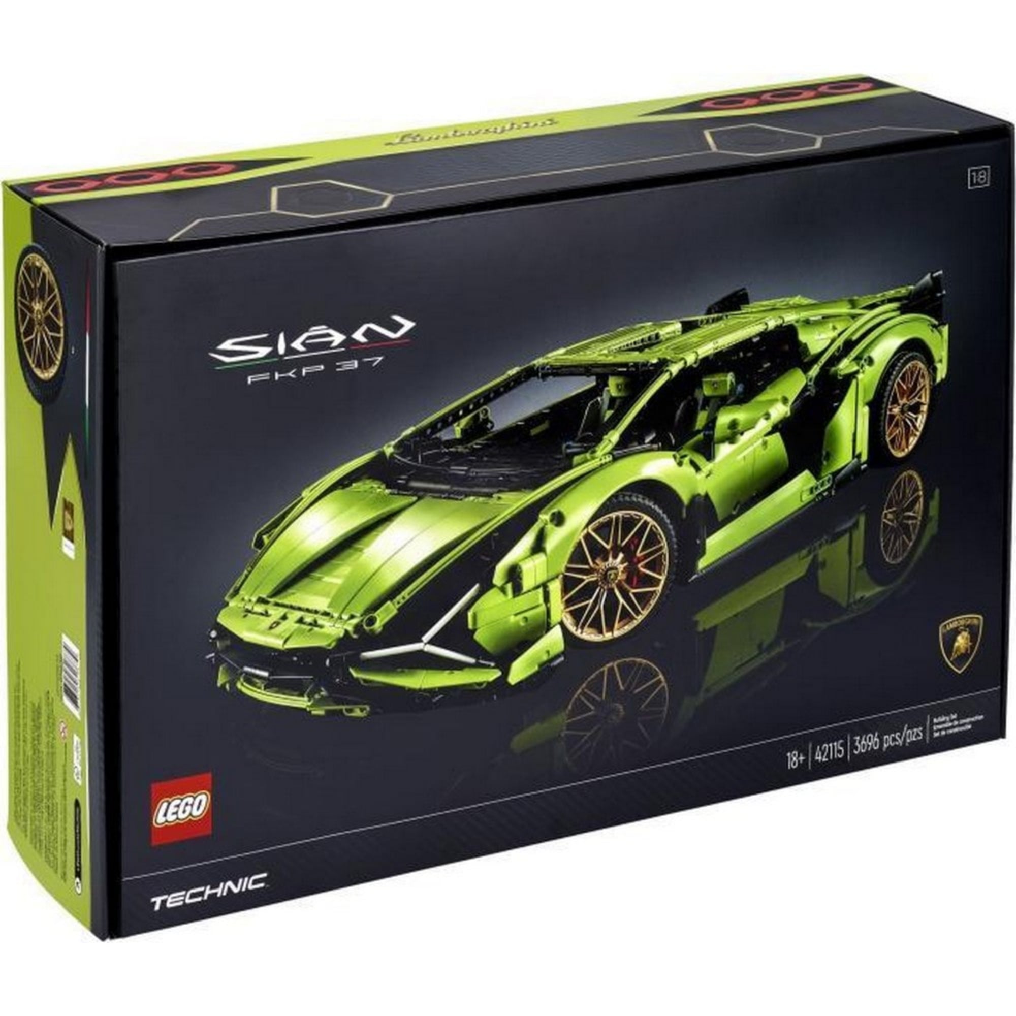 LEGO Technic: Lamborghini Sián FKP 37 42115, 3696 darabos – Játszma ...