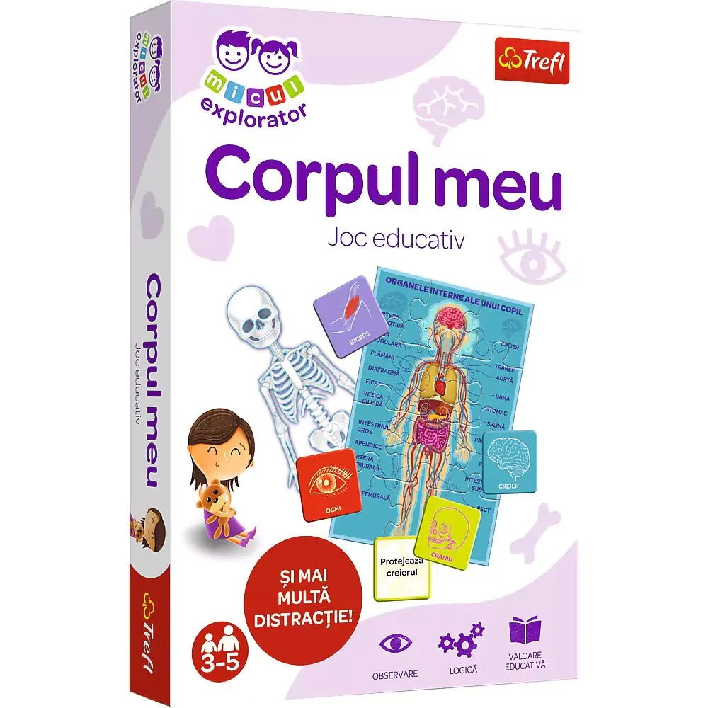 Micul Explorator-Corpul meu román nyelvű társasjáték – Játszma webáruház
