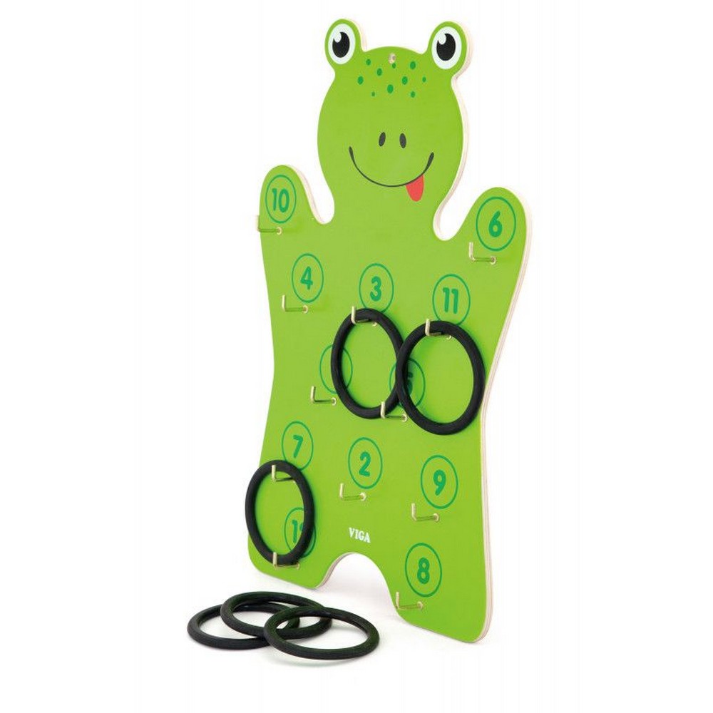 Körbobáló béka, Frog Ring Toss Viga – Játszma webáruház